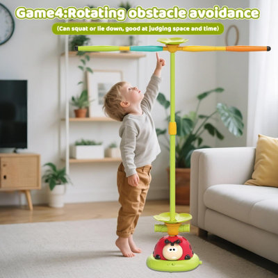 5-in-1 Kids Sports Activity Game Set Jump Challenge, Rocket Launcher ...