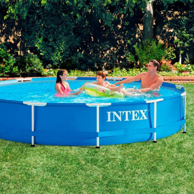 5 IN 1 Metal Frame Swimming Pool Metal Frame Pool. 305 X 76CM With ...