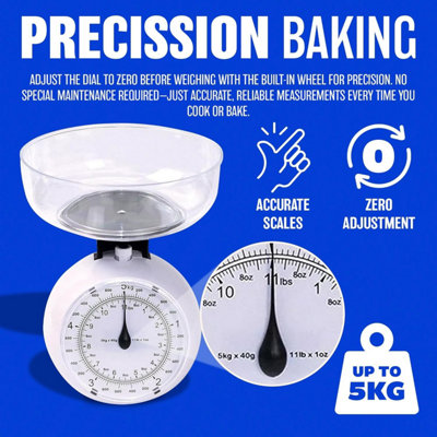 5 Kg Vintage Manual Kitchen Scales Traditional Retro Home Analogue ...