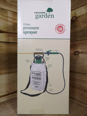 5 Litre Garden Pressure Sprayer with Shoulder Strap for Weeds / Fertiliser