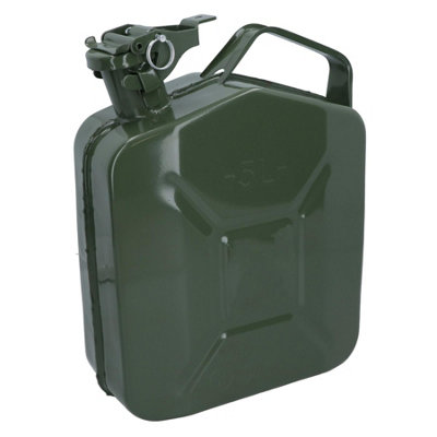5 Litres Metal Fuel Jerry Can Holder Storage Container And Flexible ...