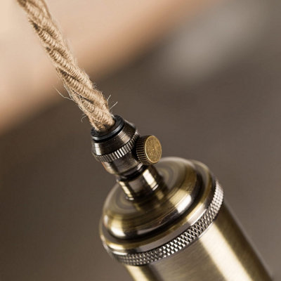 5 Meter Hemp 3 Core Twisted Fabric Lighting Cable 3 Core Vintage Flex ...