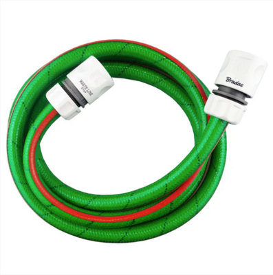 5 Meters Green Premium Garden Hose with 2 Connectors Set