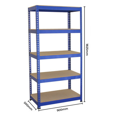 5 Monster Racking Q-Rax Industrial Warehouse Shelving Unit Garage Racks ...