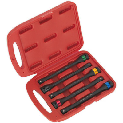 5 Pack 1/2 Inch Square Drive Torque Stick Set for Impact Wrench - 135Nm ...