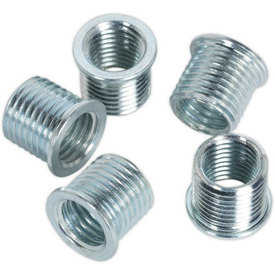 5 PACK 12mm Thread Inserts - M10 x 1.25mm - Suitable for ys01925 Repair Kit | DIY at B&Q