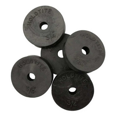 5 PACK 3/4" FLAT TAP WASHERS (25MM OD) RUBBER