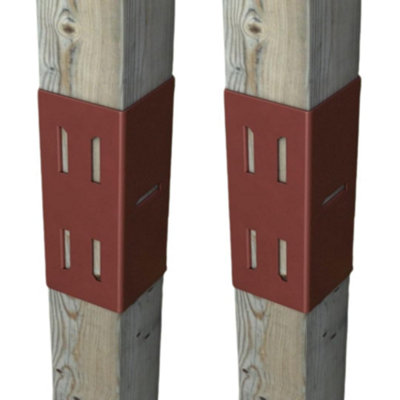 5 Pack 75x75 (3") Fence Post Extender Easy Grip Extension