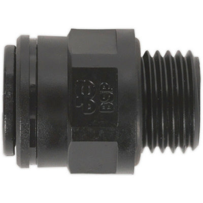 5 PACK - 8mm x 1/4" Straight Adapter Metric Pipe / Imp Thread Pneumatic ...