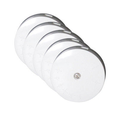 5 Pack Arlec White Junction Box 5A 58mm Deep 4 Way Terminal Box 5 Amp Round