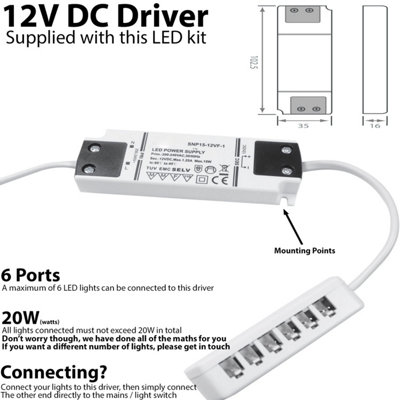 5-Pack Brushed Nickel Ultra-Slim LED Under Cabinet Kitchen Lighting Kit ...