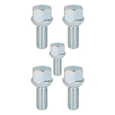 5 Pack M12 x 1.5 Trailer Wheel Spherical Bolt for Ifor Williams ...