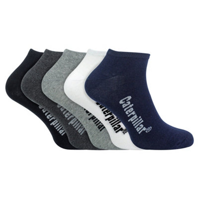 5 Pack Mens Trainer Work Socks - 9-11 - Assorted