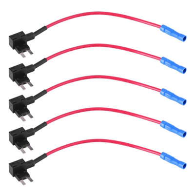 5-Pack Mini Car Fuse Tap Adapters for Safe and Easy Circuit Connections