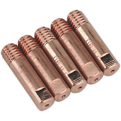 5 Pack of 0.6mm Contact Tips for MB15 MIG Welding Torches