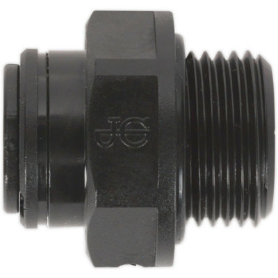 5 Pack of 8mm x 3/8 Inch Straight Pneumatic Thread Adaptors