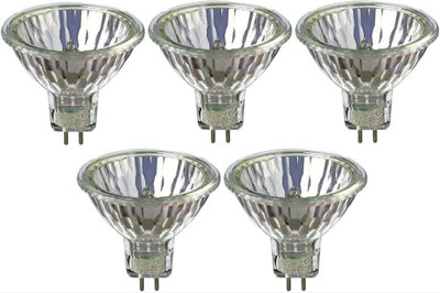 5 Pack Philips Halogen 12V MR16 20W GU5.3 36D 4000Hrs Dimmable Halogen ...
