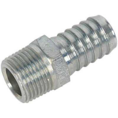 5 PACK Screwed Tailpiece Adaptor - 3/8 Inch BSPT - Male Thread - 1/2 ...