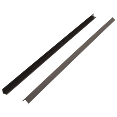 5 PCS DECKING ANGLE TRIMS WPC 170 CM DARK BROWN