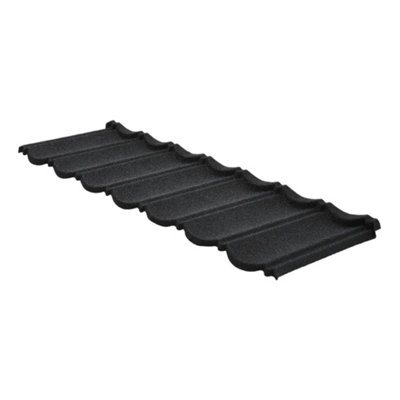 5-Piece Jet Black Asphalt Roofing Tiles, Garden Shed Felt Shingles