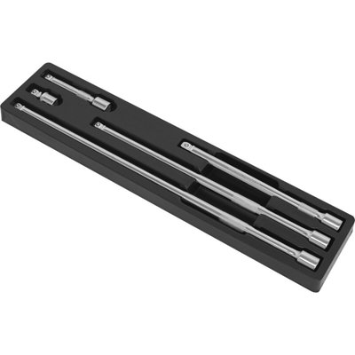 5 Piece Knurled Wobble Extension Bar Set - Premium 1/2 Inch Drive with ...