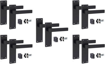 5 Set Door Handles Packs Internal Set Victorian Straight Delta Design ...