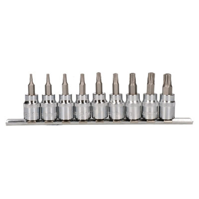 5 Sided Torx Plus Security Bit Sockets TPS10 - TPS50 3/8" Drive 9pc Set ...