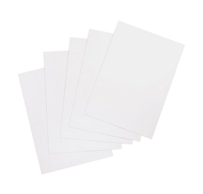5 Star 356505 Office Binding Covers 250gsm Plain A4 Gloss White Pack 100