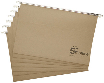 5 Star Office Suspension File Manilla Heavyweight with Tabs and Inserts ...