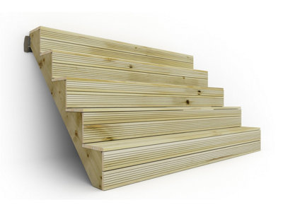 5 Step Decking Stairs Kit Pressure Treated Timber (1190mm Span)