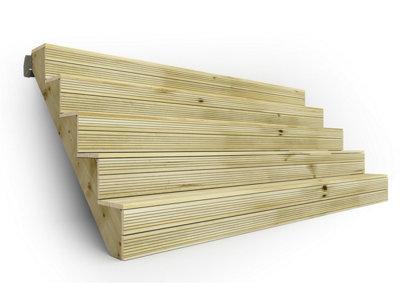 5 Step Decking Stairs Kit Pressure Treated Timber (1790mm Span)