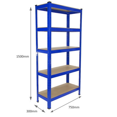 5 T-Rax Heavy Duty Racking Units 90cm Greenhouse Shed Warehouse Garage ...