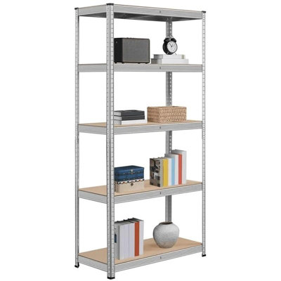 5 Tier Boltless Industrial Racking Unit Garage Shelving Adjustable ...