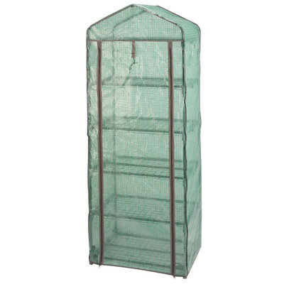 Buy 5 Tier GroZone Mini Greenhouse - Garden Growhouse with Steel Frame ...