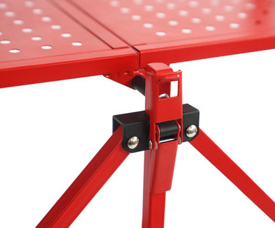 5 Tier Metal Folding shelf with Wheels. Bedroom, Office, Garage Storage ...