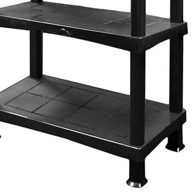 5 Tier Plastic Shelving Units Great For Storage Home & Garage