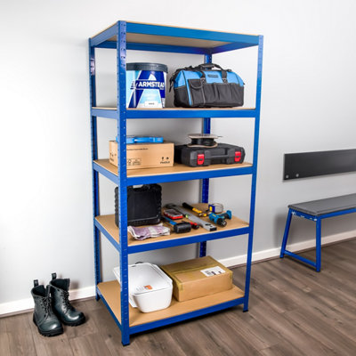 5 Tier Ultimate Garage Shelving 1800h x 900w x 600d mm 175kg | DIY at B&Q