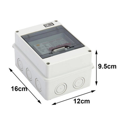 5 Way Electrical Consumer Unit , RCD Protected Fuse Box with 2 MCBs