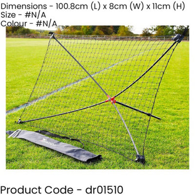5 x 3 Feet Portable Football Rebounder - Ball Return Net Control & Shot ...
