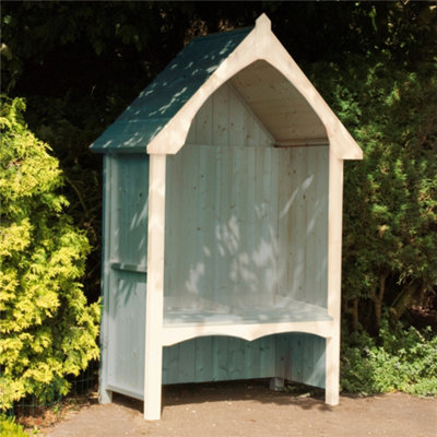 5 x 3 Pressure Treated Wooden Seat Arbour | DIY at B&Q