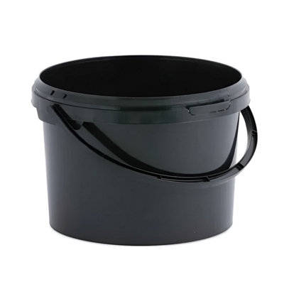 5 x 3L Plastic Bucket Pail + Handle & Lid - Food Grade BPA Free for ...