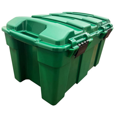 5 x 40 Litre Large Capacity Indoor Outdoor Green Garden Storage Boxes ...