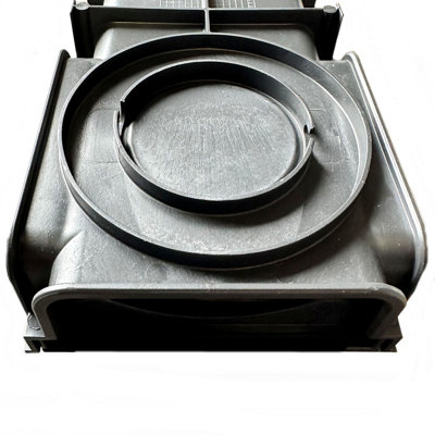 5 x Black channel with galvanised Steel Grate Ultra Low Profile Shallow ...