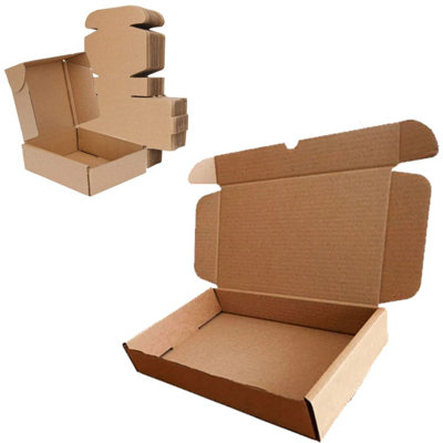 5 x Brown 7x5.5x2" Strong Single Wall Die Cut Packing Shipping Boxes