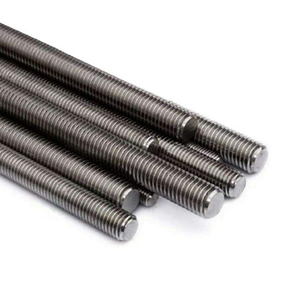 5 x Fully Threaded Screw Rod M12 x 300mm Steel Studding Bar & 10 ...