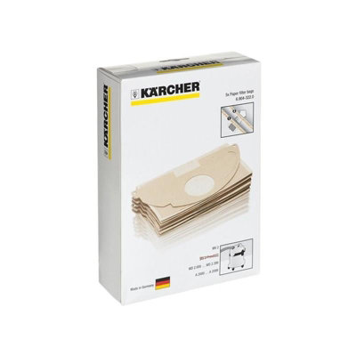 5 x Genuine Karcher Vacuum Cleaner Paper Dust Bags A2024PT A2054 ...