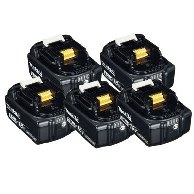 5 x Genuine Makita BL1830 18v 3.0ah Li-Ion LXT Lithium Ion Battery New ...
