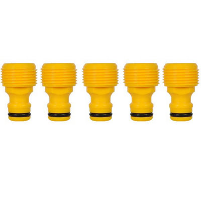 5 x Hozelock 2289 Garden Hose Threaded Adaptor 3/4in BSP Male Thread 3/4
