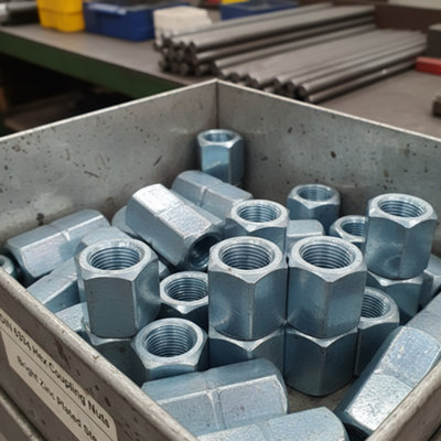 5 x M8 Hex Coupling Nuts - Threaded Rod Connector Studding Extension ...