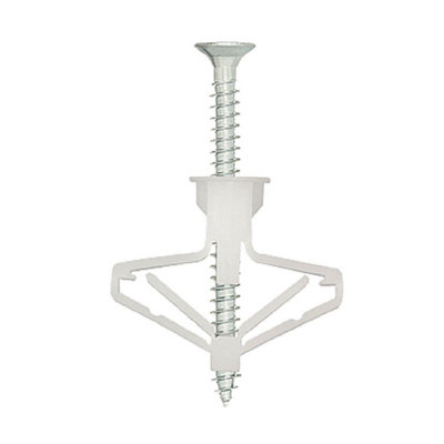 5 x Rawl Poly Toggles & Screws Hallow Wall Fixings for Plasterboard ...